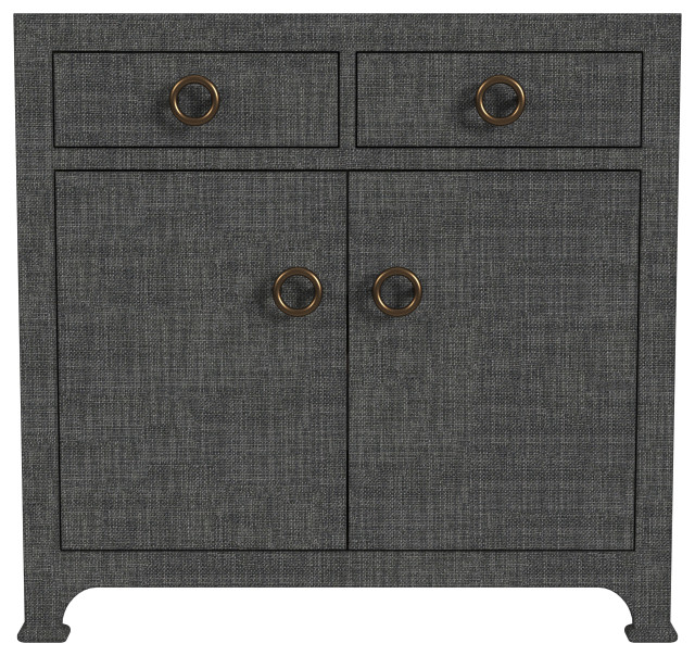 Chatham 2-Drawer Raffia Accent Cabinet - Transitional - Accent Chests ...