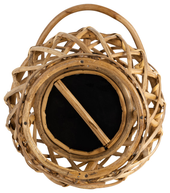 16" Wicker Lantern, Brown - Tropical - Candleholders - by PARMA HOME ...