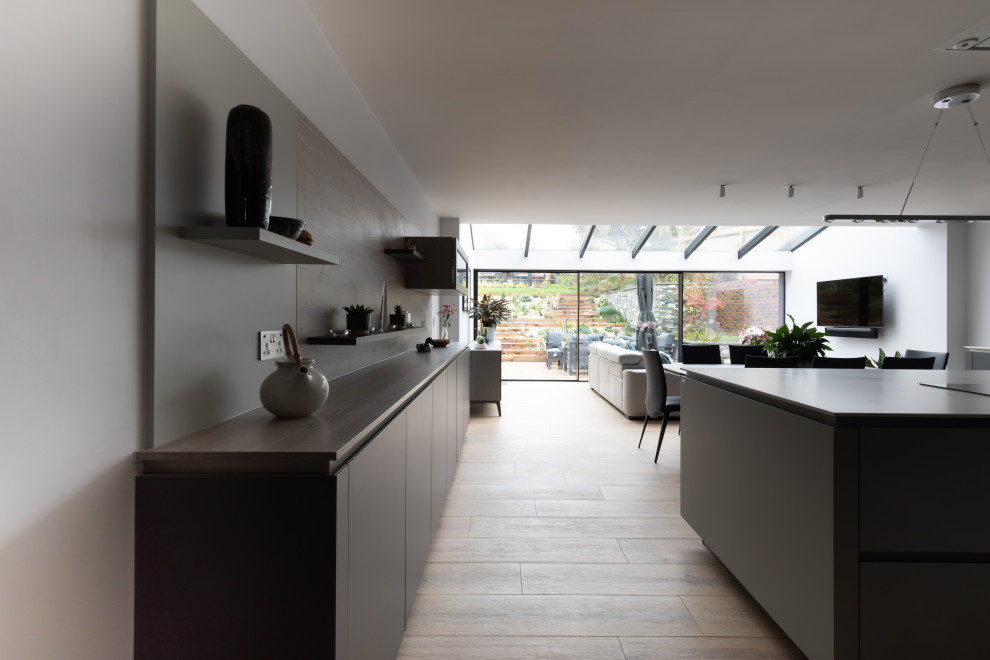 The Brighton House - RAL 7038 - Contemporary - Kitchen - Sussex - by ...