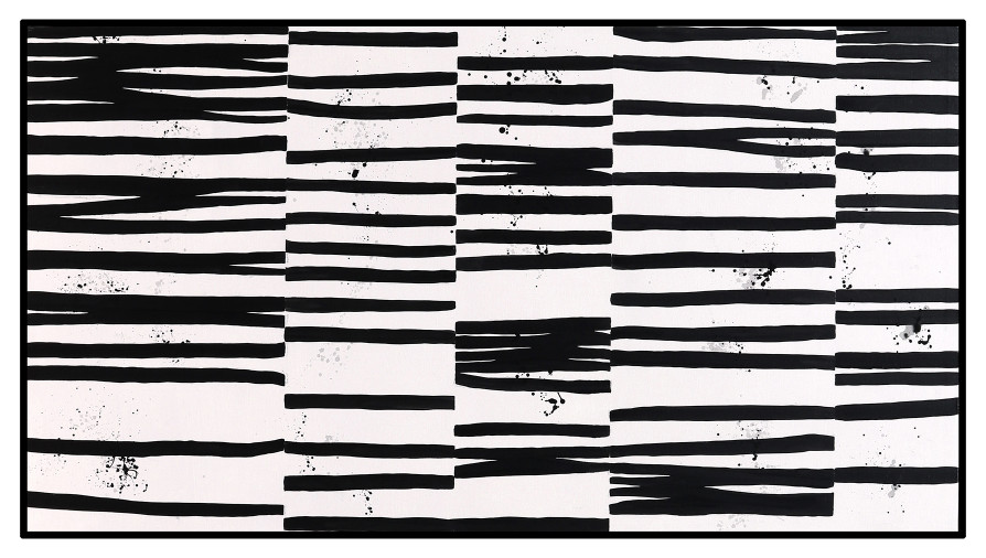 Monochromatic Line Oil Painting, Liang and Eimil Eidos - Contemporary ...