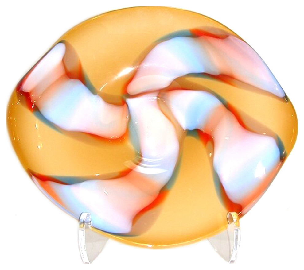 Ribbons Centerpiece Plate - Contemporary - Decorative Plates - by ...