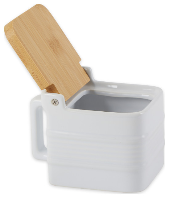 Stoneware Salt Box - Contemporary - Salt And Pepper Shakers And Mills ...