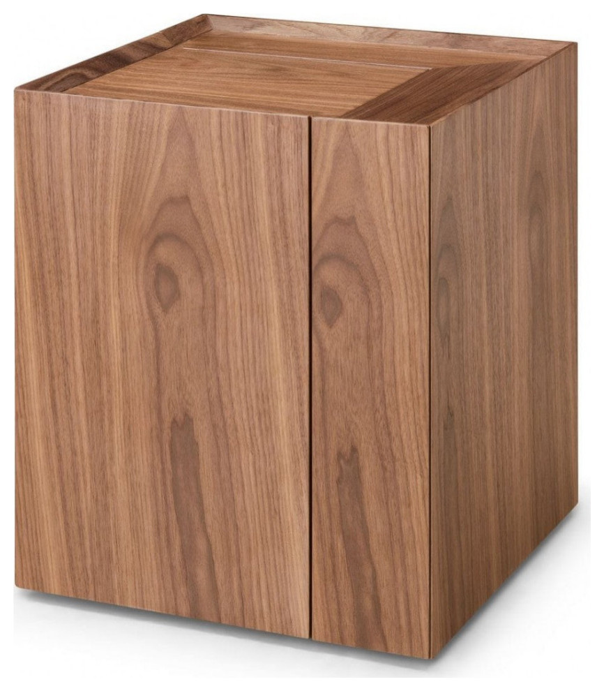 Nikko Modern Walnut End Table - Transitional - Side Tables And End ...