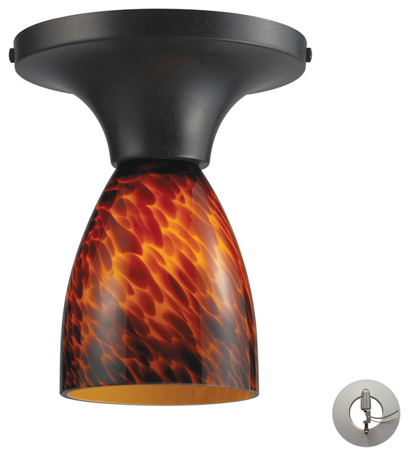 ELK Lighting Celina 1-Light Semi Flush Mount - 10152/1DR-ES-LA ...