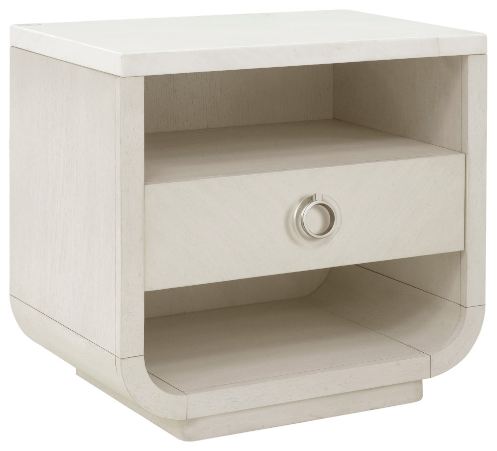 Brighton Accent Nightstand With Storage Drawer and USB Port ...