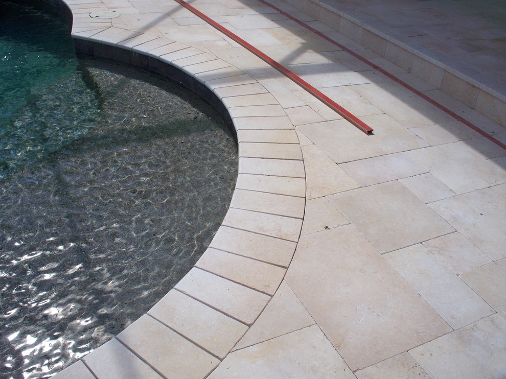 limestone pool deck , Galala - Contemporary - Orlando - by Booths ...