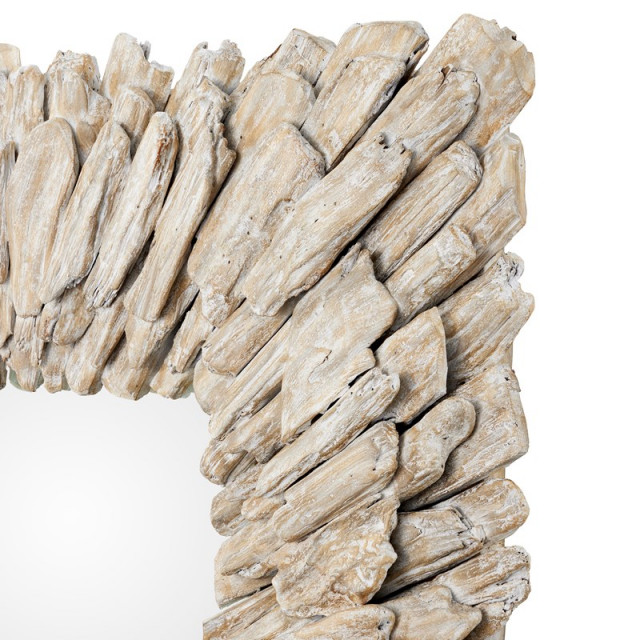 Beachhead Whitewash Rectangular Mirror - Beach Style - Wall Mirrors - by Sideboards and Things ...