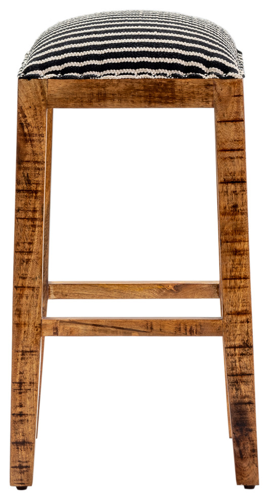 Milly Striped Barstool - Rustic - Bar Stools And Counter Stools - by ...