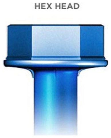 Tapcon® 24192 Hex-Washer-Head Large Diameter Concrete Anchor, 5/16"x2 ...