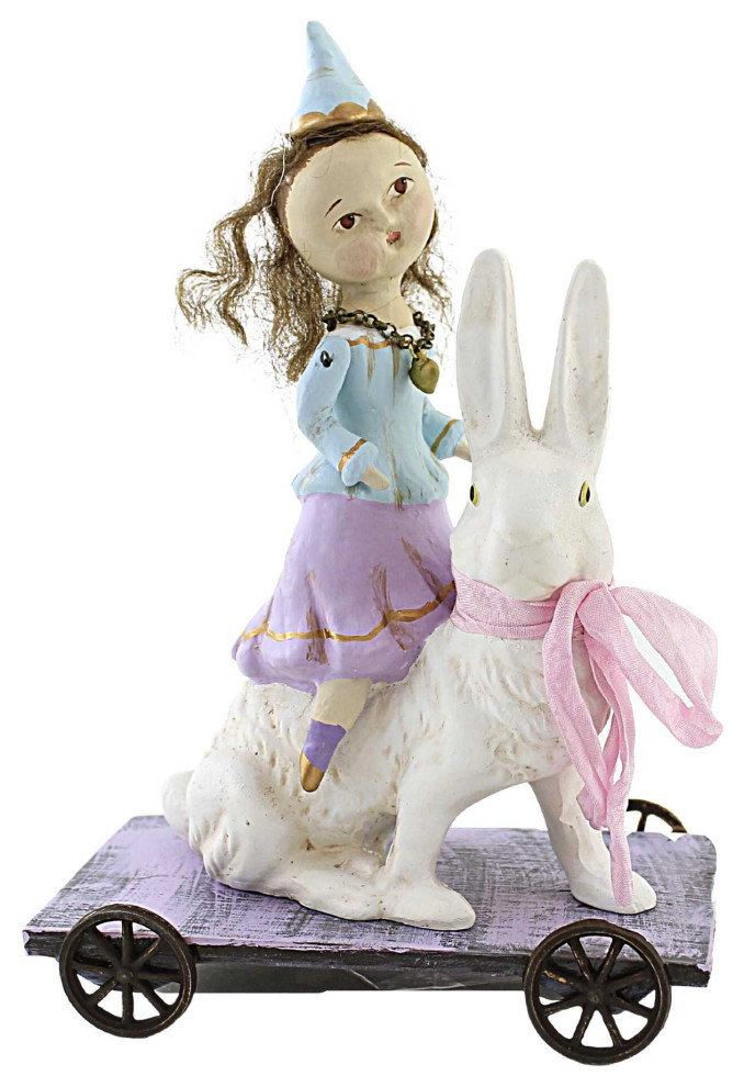 Dee Foust-Harvey Riding Ruby Polyresin Bunny Easter 81062, 10.5 In H X ...
