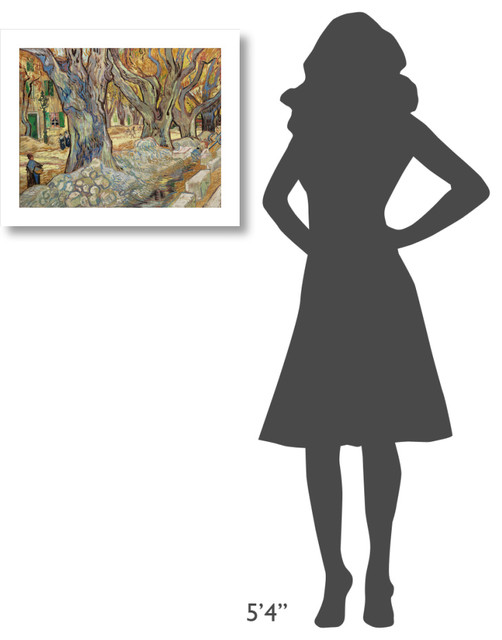 "Large Plane Trees, 1889" Digital Paper Print by Vincent van Gogh, 18 ...