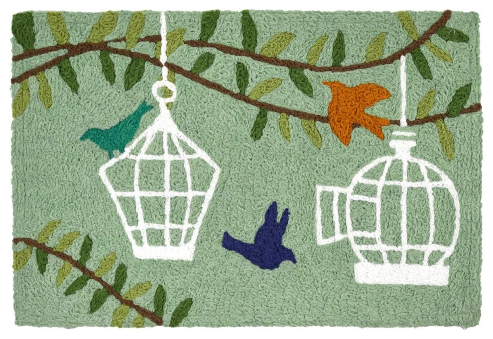 JellyBean Accent Rug Bird Cages - Contemporary - Outdoor Rugs - by Uber ...