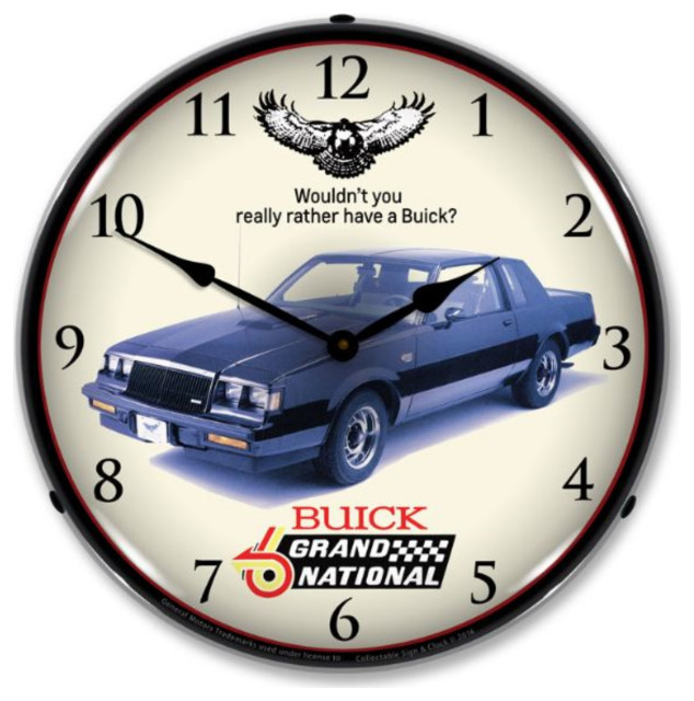 GM1701714 1987 Buick Grand National Clock - Midcentury - Wall Clocks ...