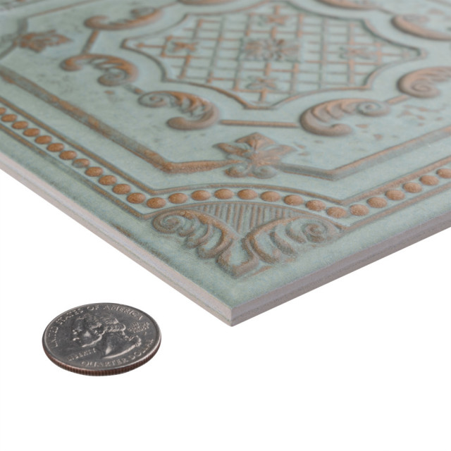 Fitz Green Ceramic Wall Tile - French Country - Wall And Floor Tile ...
