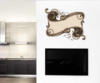 Scroll Ornate Vinyl Wall Decal ScrollOrnateUScolor009 - Contemporary ...
