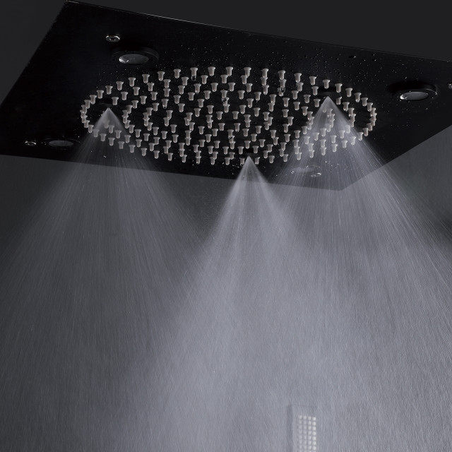 Complete Shower System with Rough-in Valve - Contemporary - Showerheads ...