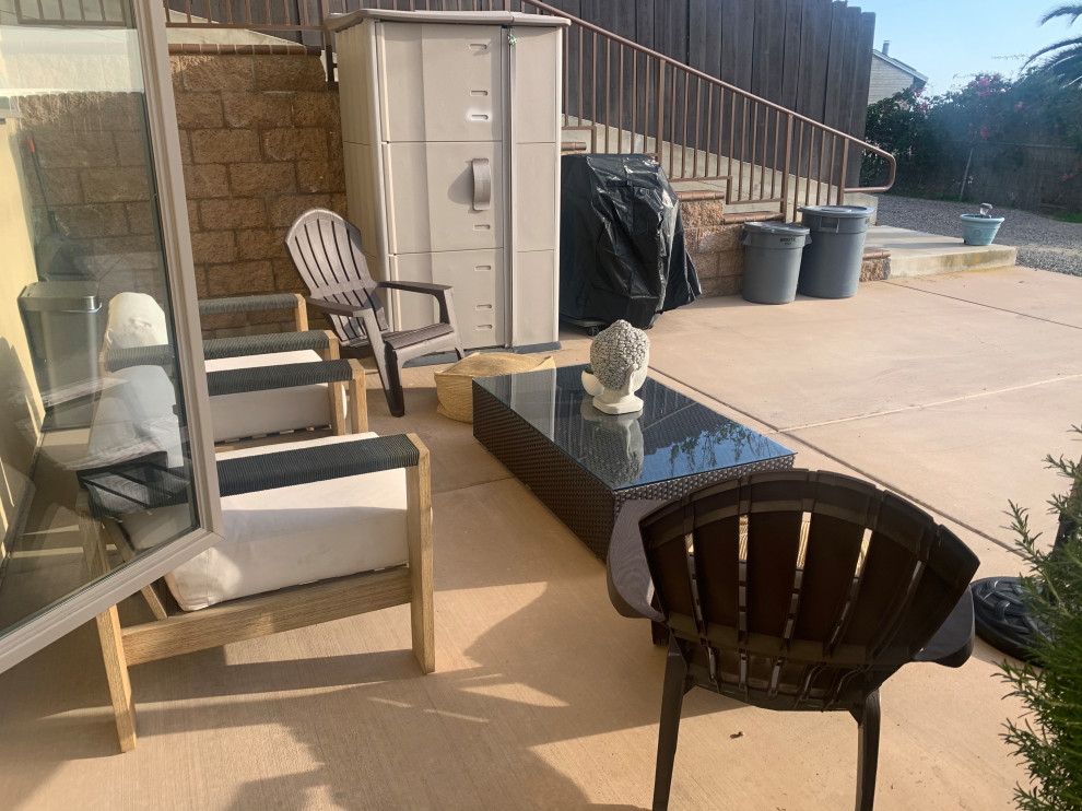 Can I turn an alley facing driveway into a patio? Need design help!