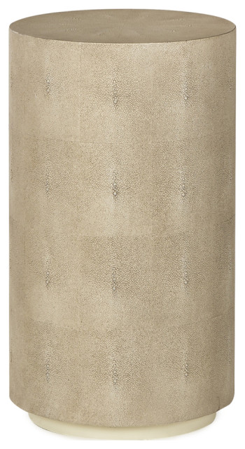 Ivory Shagreen Cylindrical Side Table S, Andrew Martin Braden ...