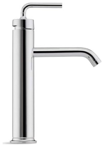 Tall Bathroom Faucet, Cylindrical Design & Single Lever, Vibrant ...