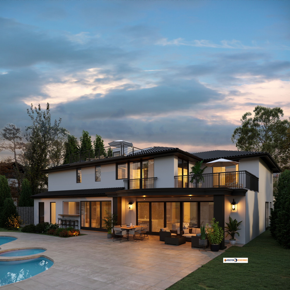 Modern Exterior Rendering - Modern - Exterior - by Houston3DRenderings ...