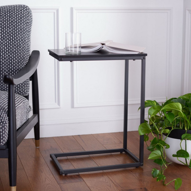 Heidi Rectangle Side Table Black - Industrial - Side Tables And End ...