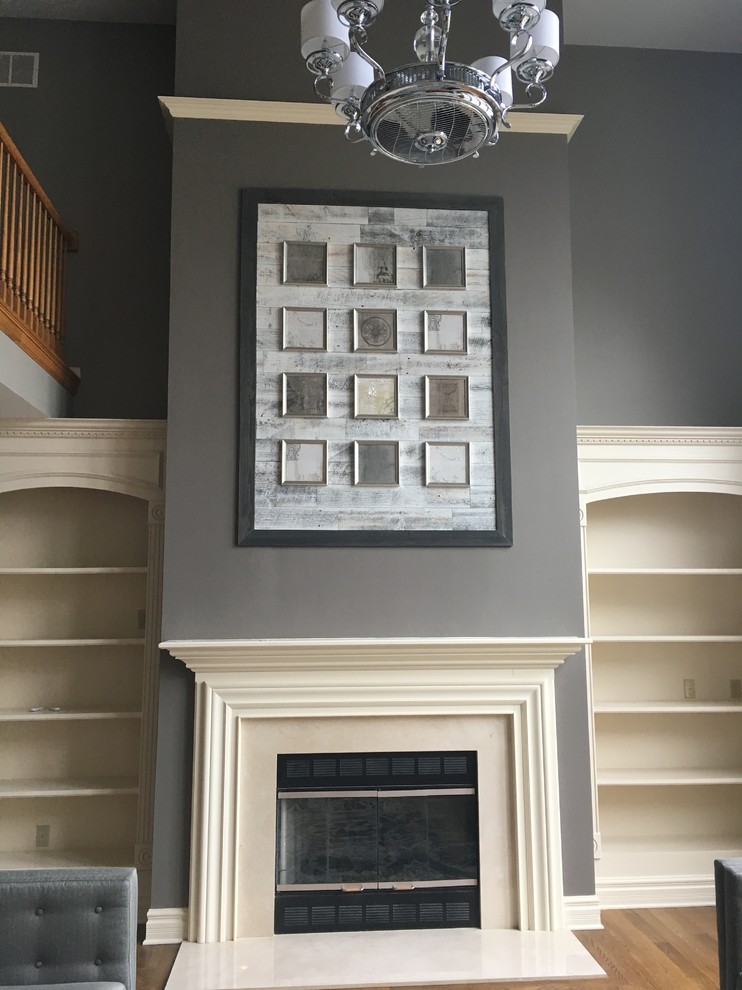 Need help with ideas for tall fireplace wall