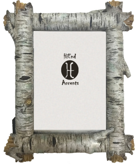 HiEnd Accents Birch Log Frame, 5X7, 5 x 7 - Contemporary - Picture ...