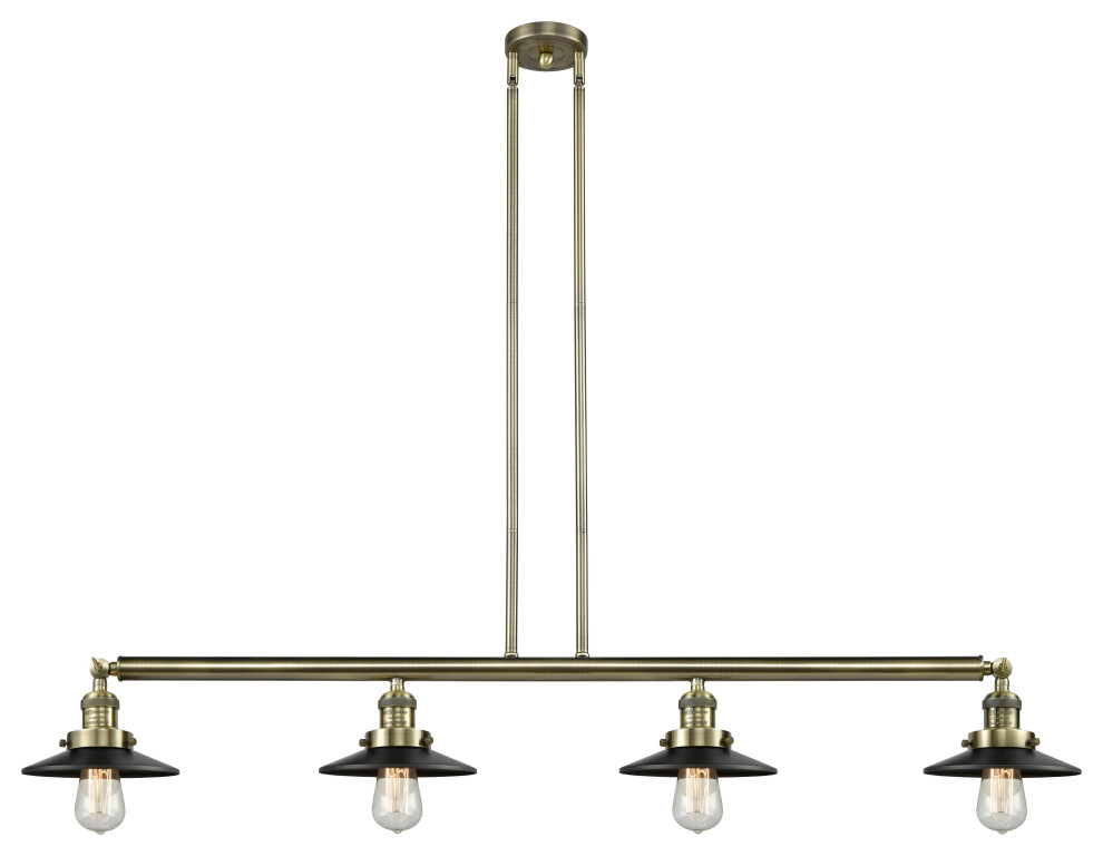 INNOVATIONS LIGHTING 214-BK-S-M6 Railroad 3 Light Island Light ...