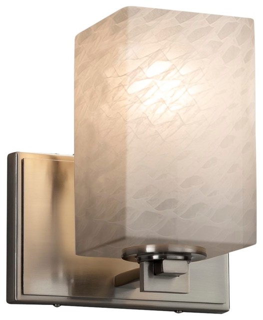 Justice Designs Fusion Era 1-LT LED Wall Sconce - Brushed Nickel ...