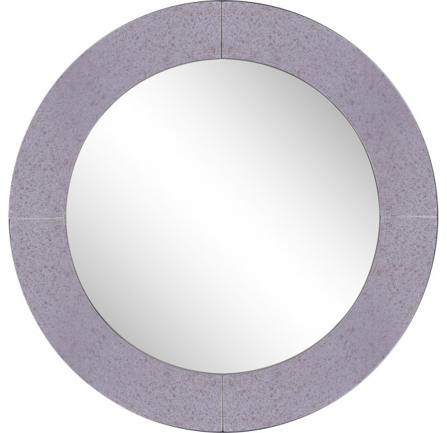 Grey Round Wall Mirror - Contemporary - Bathroom Mirrors - by ...