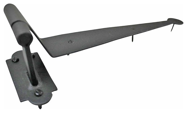 Black Offset Strap Pintle Hinge Pack of 4 Cast Iron Gate Hinge ...