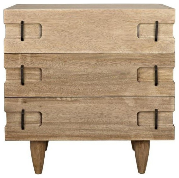 Parry 32" Side Table, Washed Walnut - Midcentury - Side Tables And End ...