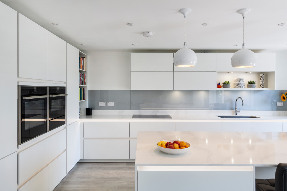 Light Grey and White Kitchen - Modern - Kitchen - Other - by The ...