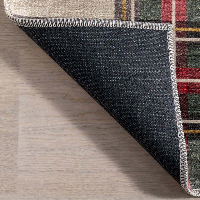 nuLOOM Aiken Classic Tartan Plaid Machine Washable Area Rug, 4'x6 ...