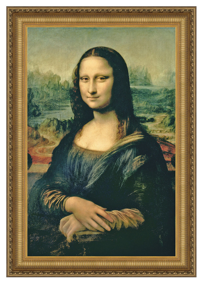 "Mona Lisa" Stretched Canvas Replica - Traditional - Prints And Posters ...