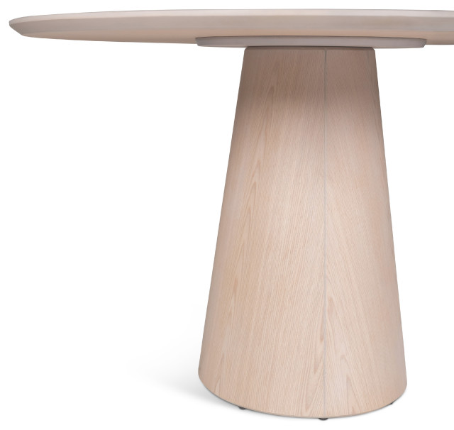 Modern Brazilian Mona Wooden Top Round Dining Table - Transitional - Dining Tables - by Urbia ...