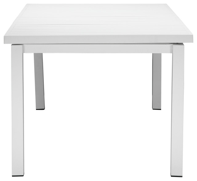 Miami Extension Table, White - Contemporary - Outdoor Dining Tables ...