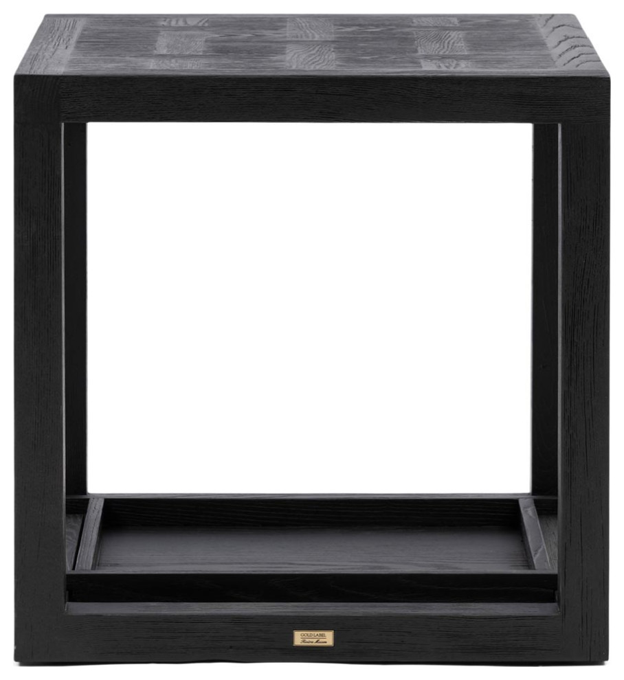 Black Wooden Side Table | Rivi√®ra Maison Colombe - Transitional - Side ...