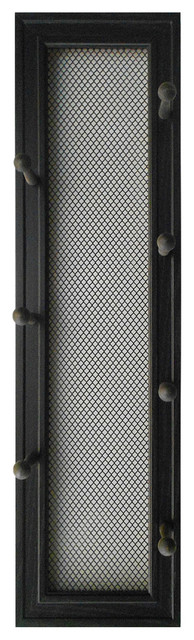 7-Peg Mug Rack by Millwork Engineering, Black Frame - Kitchen Storage ...