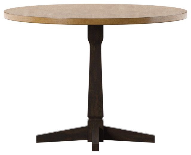 Axel Round Two-Tone Dining Table - Traditional - Dining Tables - by ...