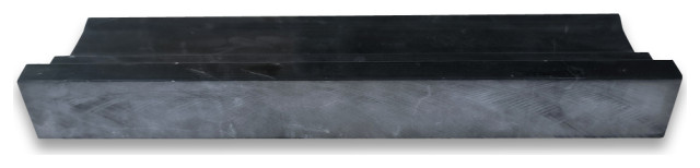 Nero Marquina Black Marble Large Cap Crown Square Edge Trim Molding, 1 ...