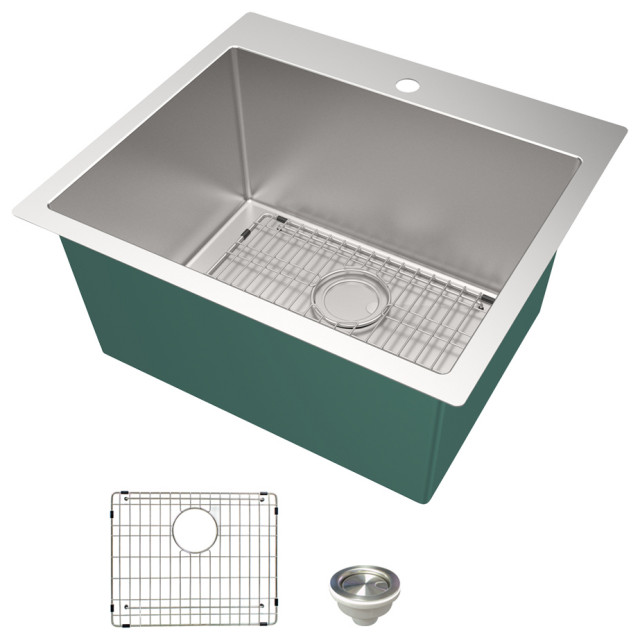 Transolid Dual-Mount Utility Sink Kit, Brushed Stainless - Utility ...