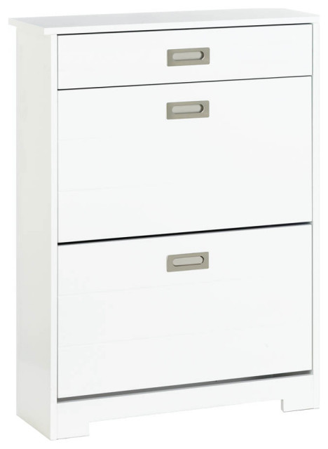 2 Tier Shoe Rack With Drawer - Contemporary - Shoe Storage - by ...