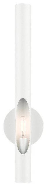 1 Light ADA Wall Sconce in Contemporary Style - 5.13 Inches wide by 22 ...