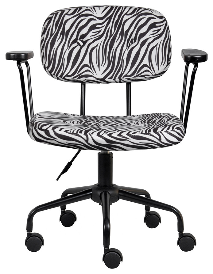 Animal Print Office Desk Chair With Arm - Contemporary - Office Chairs ...