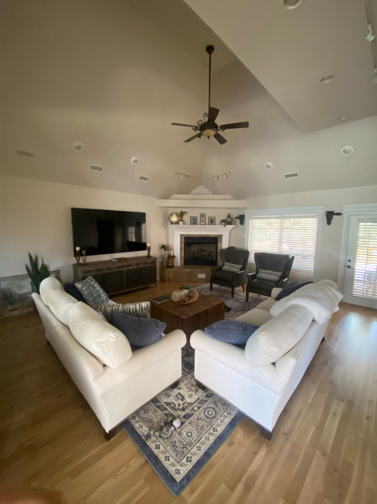 Need advice on end table between two sofas