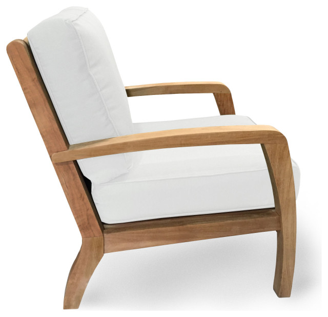 Somerset Deep Seating Club Chair, Natural - Transitional - Outdoor ...