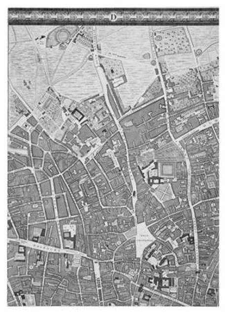 Roque Sectional map of London 1748 Print, 20 x 28 - Contemporary ...