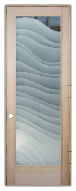 Interior Prehung Door or Interior Slab Door - Dreamy Waves - Primed ...