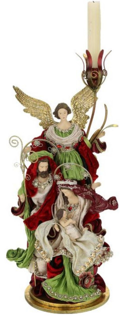 Mark Roberts 2022 Holy Family With Angel 25.5" - Contemporary - Holiday ...
